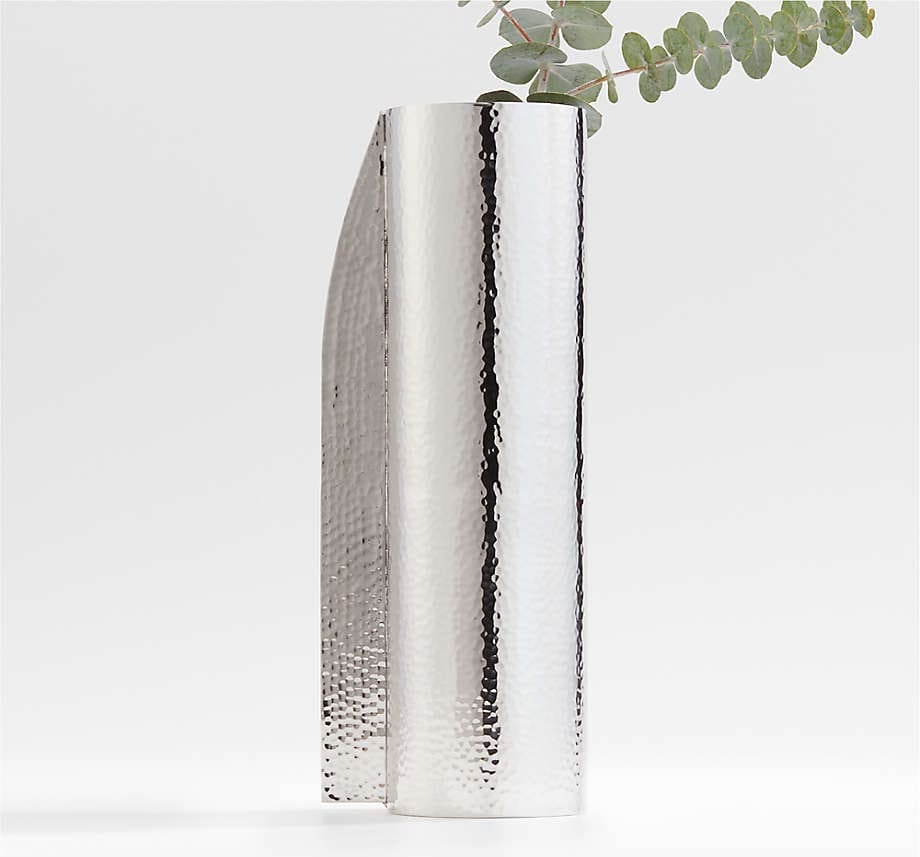 Coso Small Silver Metal Vase - Busbee Style