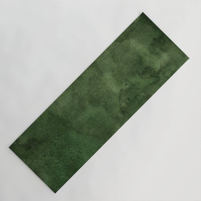 Green Watercolor Texture Yoga Mat - Busbee Style