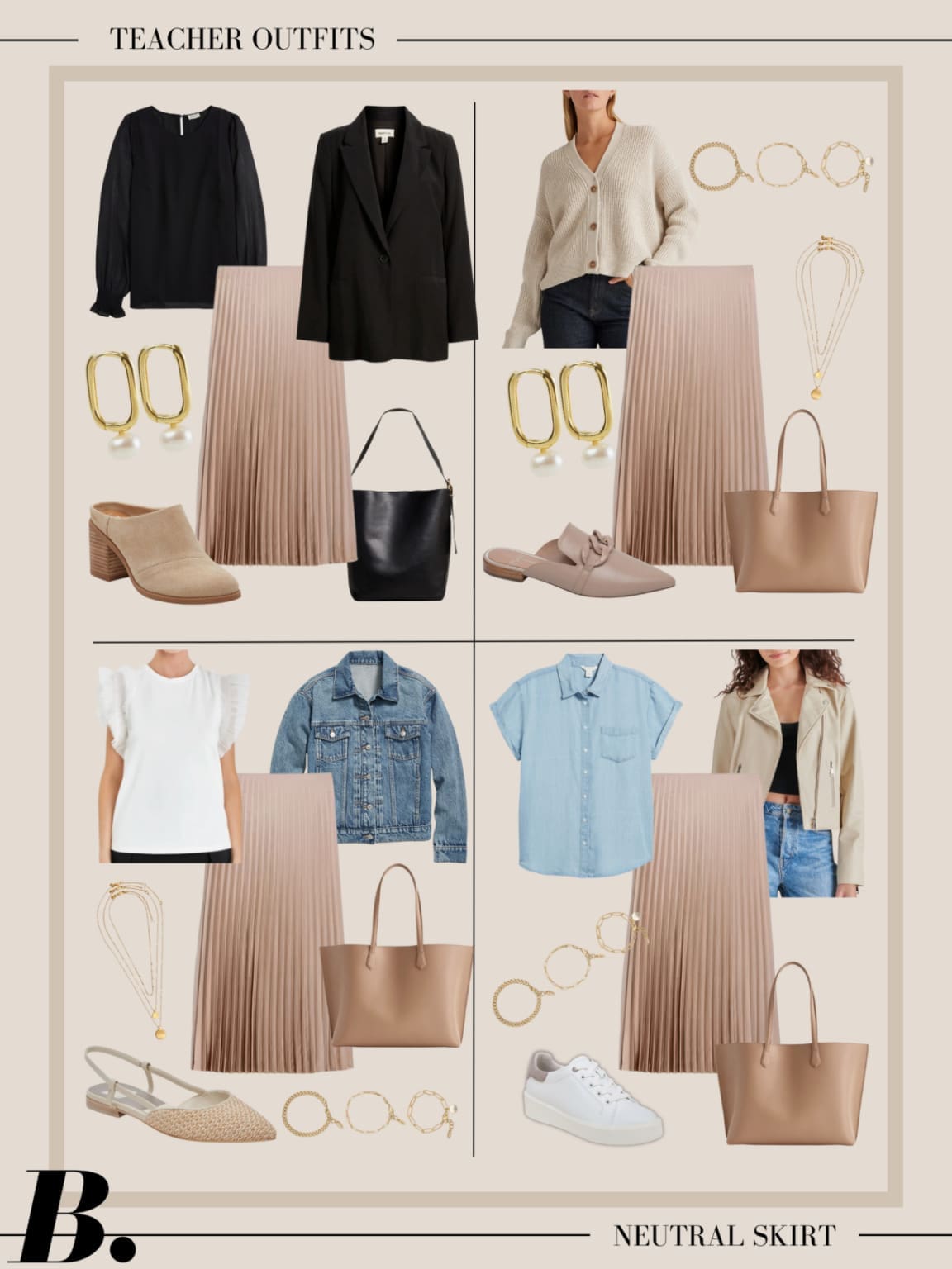 20 Spring Teacher Outfits That Are On-Budget, Practical & Stylish!