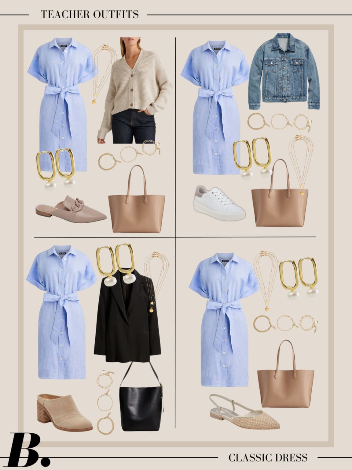 20 Spring Teacher Outfits That Are On-Budget, Practical & Stylish!
